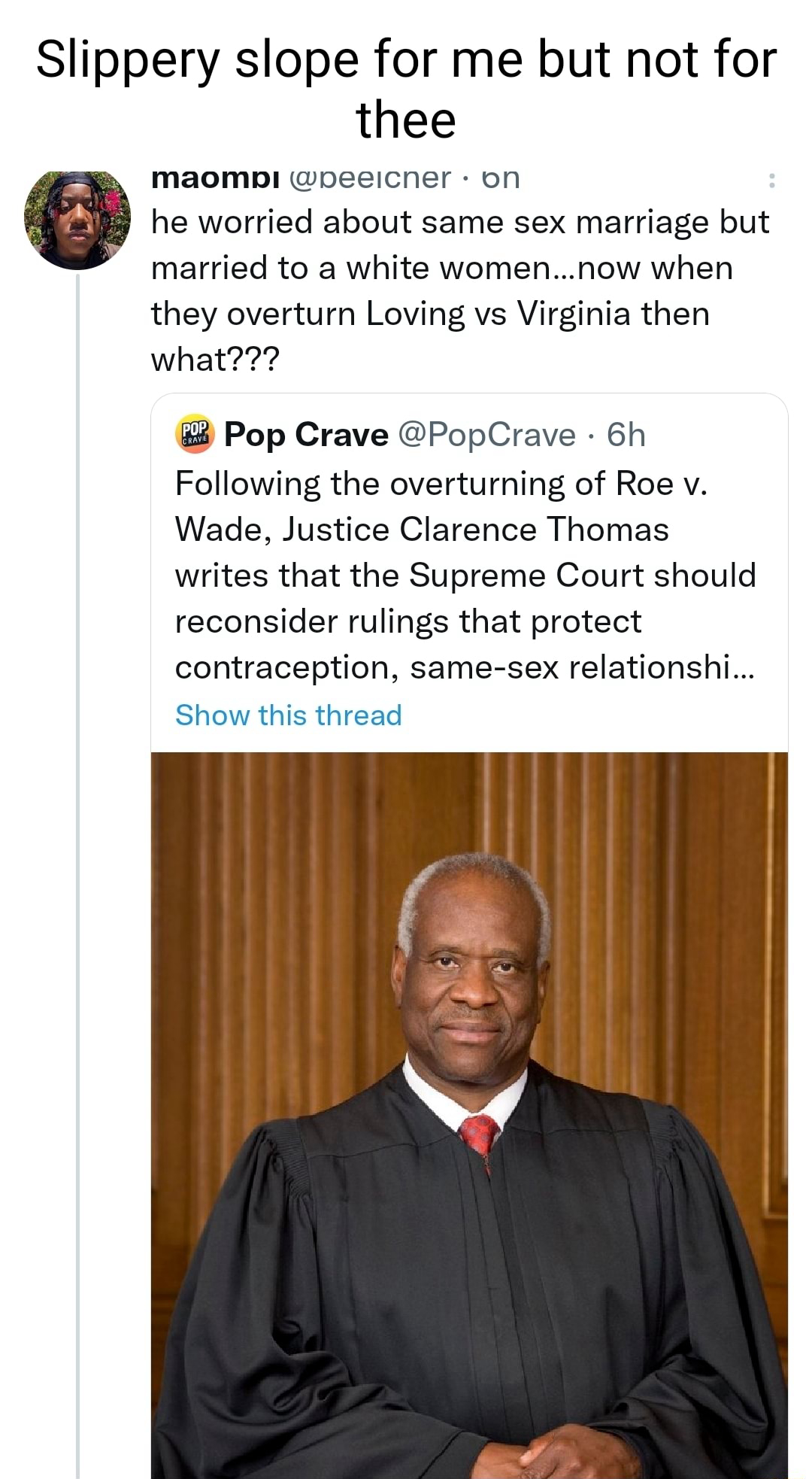 FindThatMeme - Meme Slippery slope for me but not for thee maompi ...