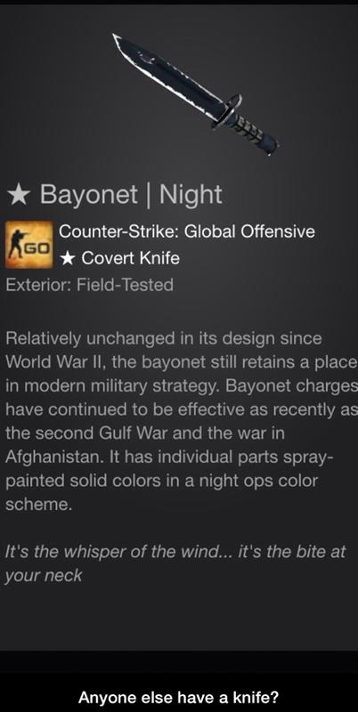 FindThatMeme - Meme * Bayonet | Night AGO Counter-Strike: Global ...