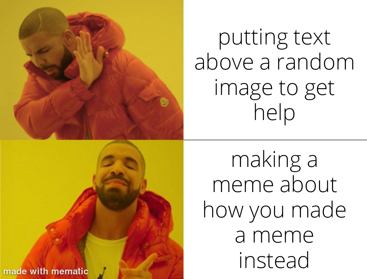 FindThatMeme - Meme putting text above a random image to get help ...