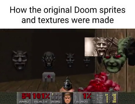 FindThatMeme - Meme How the original Doom sprites and textures were ...